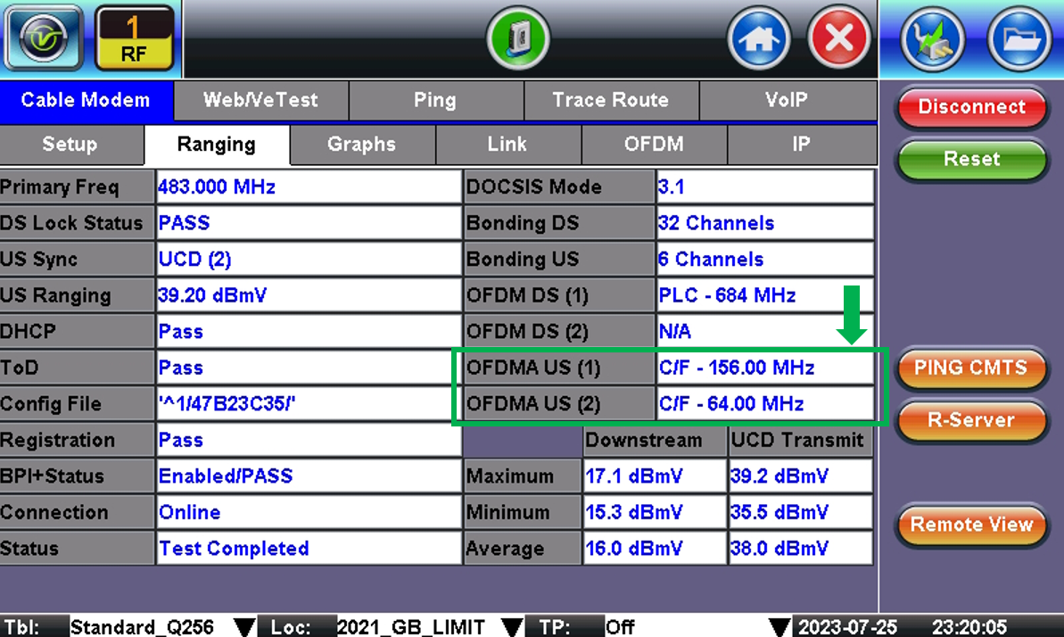 Useful Features for Validating OFDMA in DOCSIS Systems