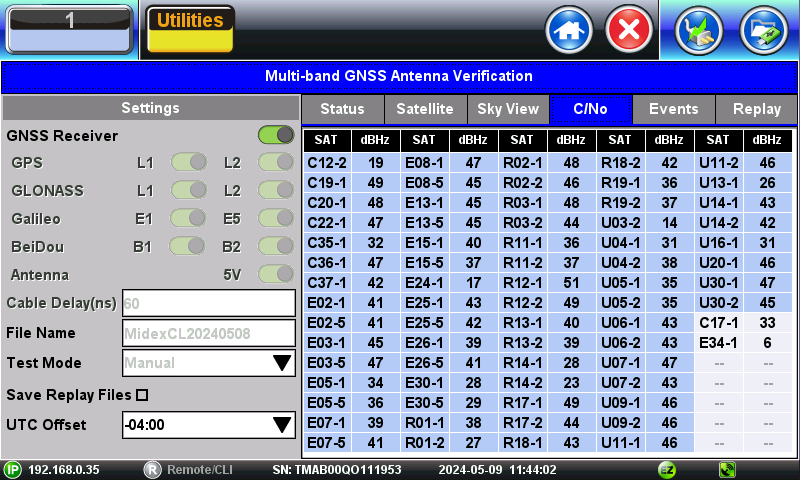 Diagnosing Multi-band GNSS Antenna Installations with SkyView Signal Quality (C/No) Heat Map ...