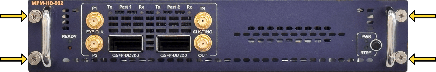 MPA-HD Test Module Installation and Removal