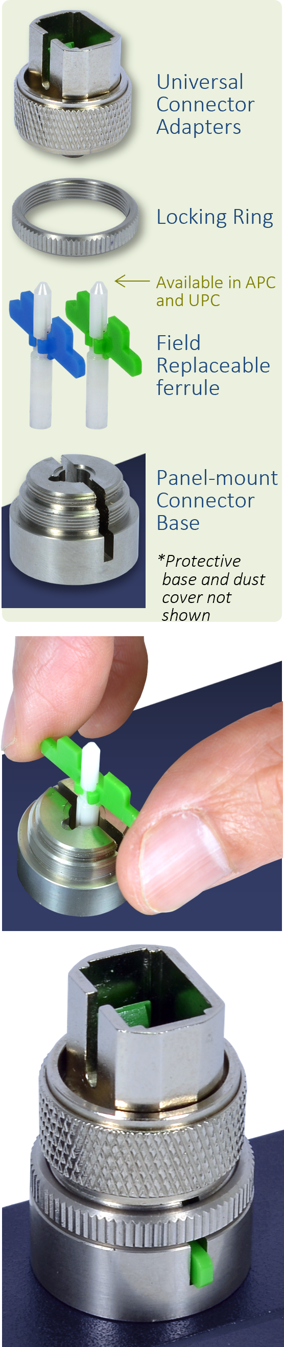 What is VeEX's Replaceable Optical Connector Protector?