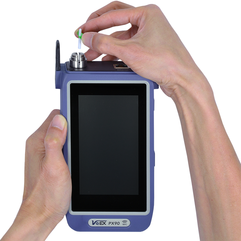 What is VeEX's Replaceable Optical Connector Protector?