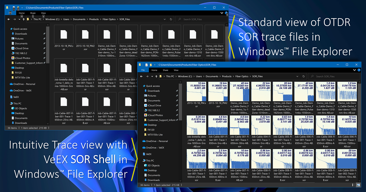 Is it Possible to Preview OTDR SOR Trace Files' Content as Windows (PC) Thumbnails or Icons?