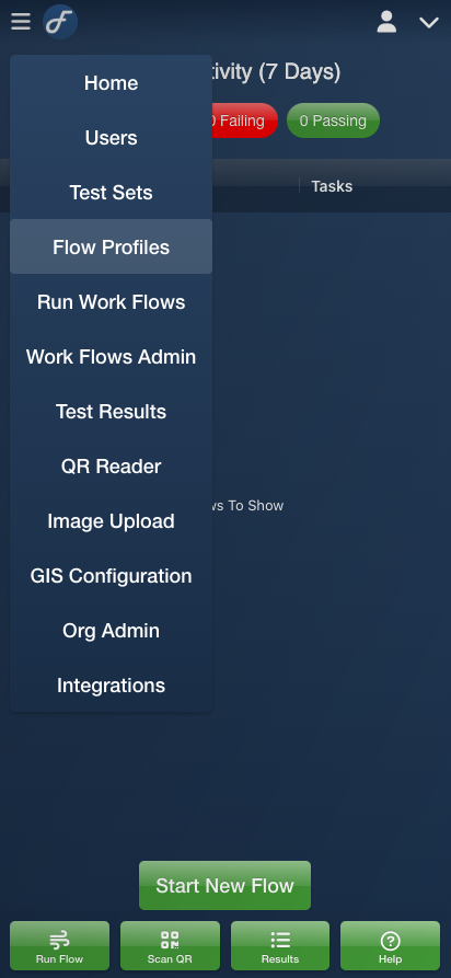 Test With Flow - Flow Profiles Management