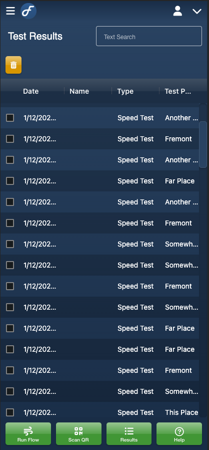 Test With Flow - Results Management