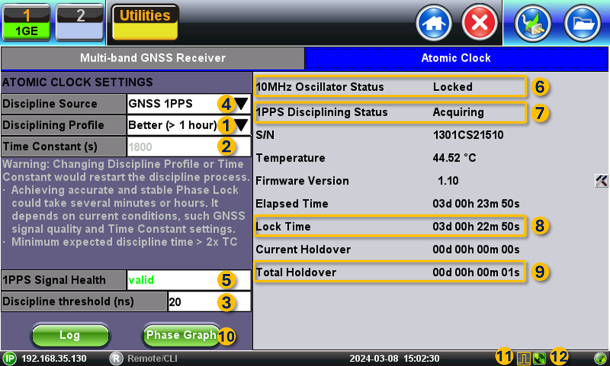 The Use of Atomic Clock Holdover for Precision Time Applications in the Field - Quick Guide